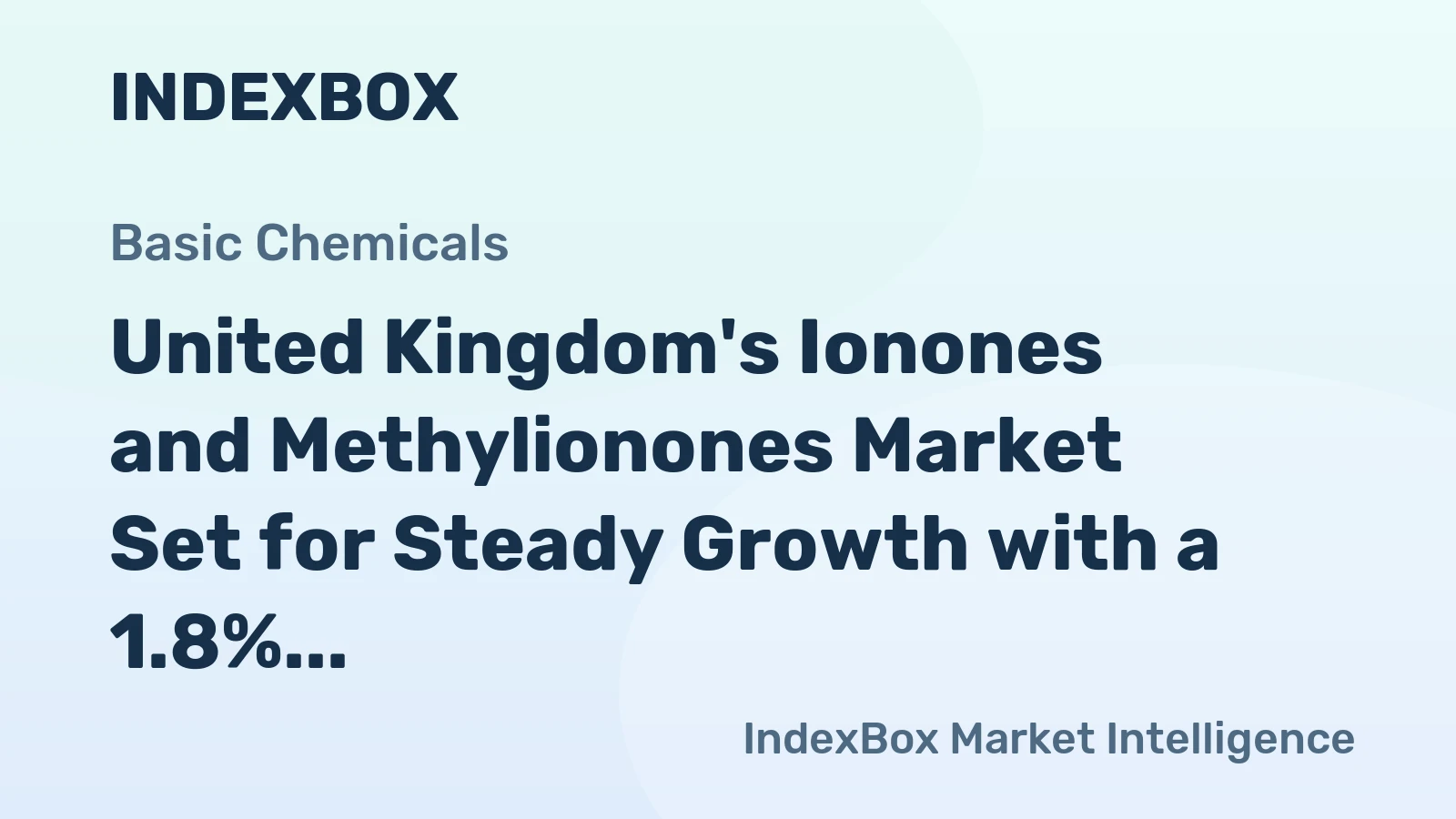 United Kingdom's Ionones and Methylionones Market Set for Steady Growth with a 1.8% CAGR in Value