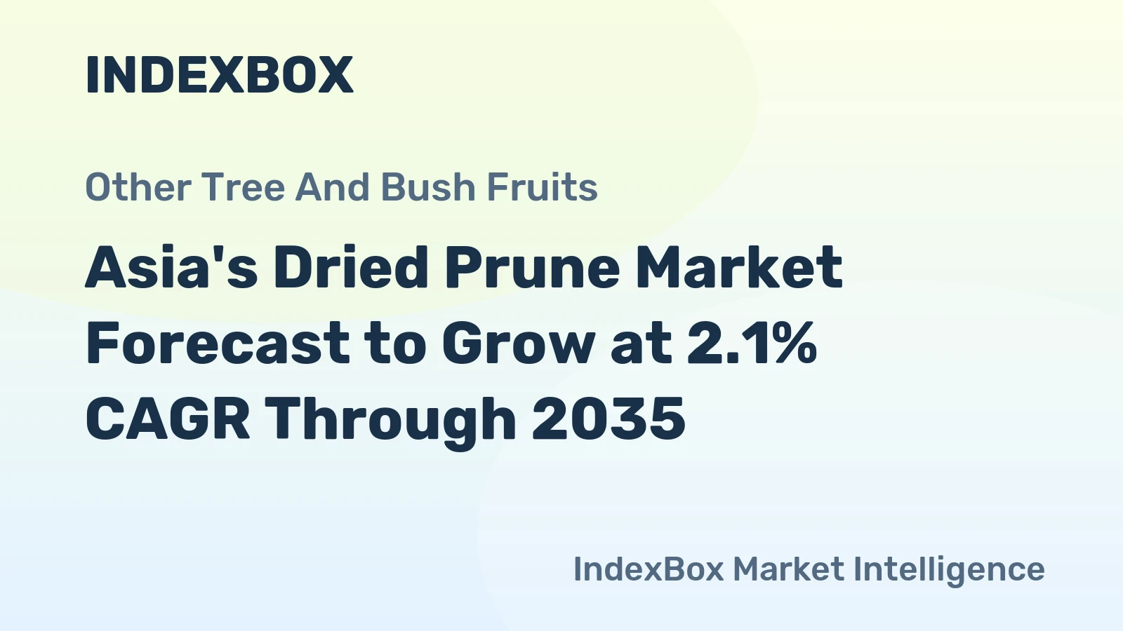 Asia's Dried Prune Market Forecast to Grow at 2.1% CAGR Through 2035