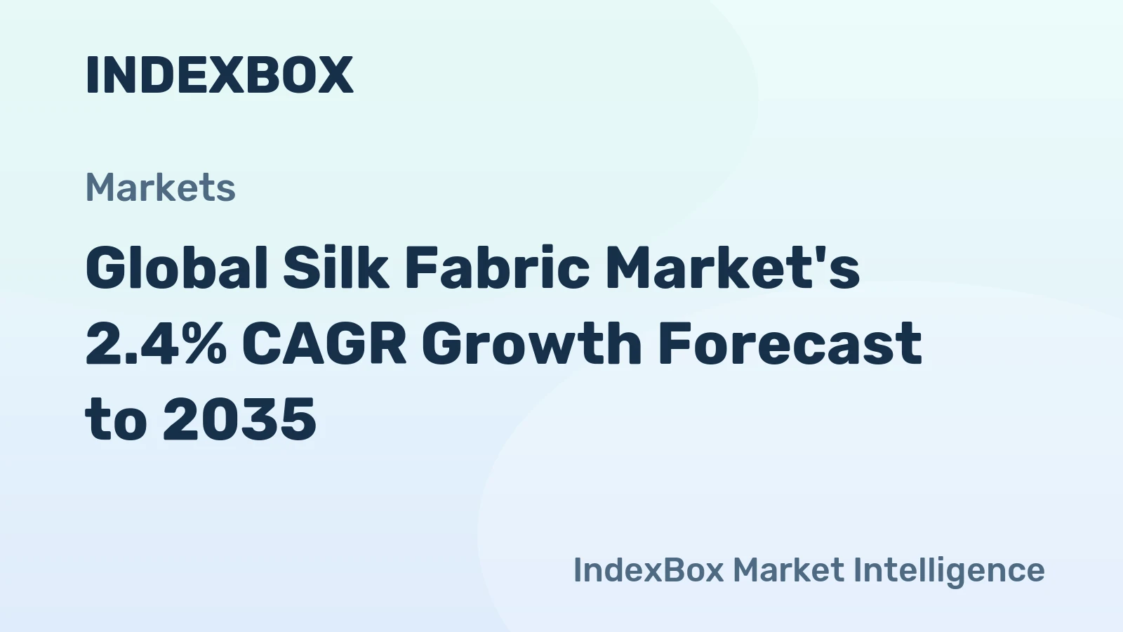 Global Silk Fabric Market's 2.4% CAGR Growth Forecast to 2035