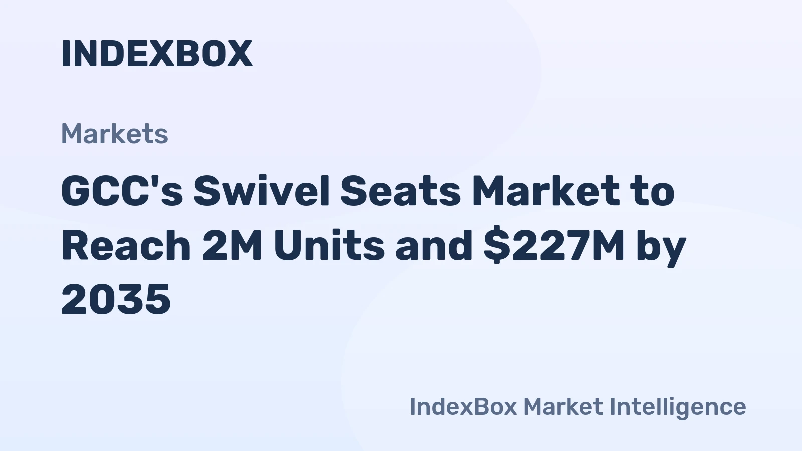 GCC's Swivel Seats Market to Reach 2M Units and $227M by 2035