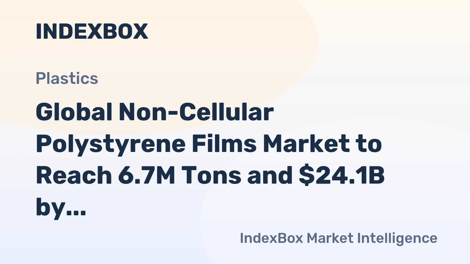 Global Non-Cellular Polystyrene Films Market to Reach 6.7M Tons and $24.1B by 2035