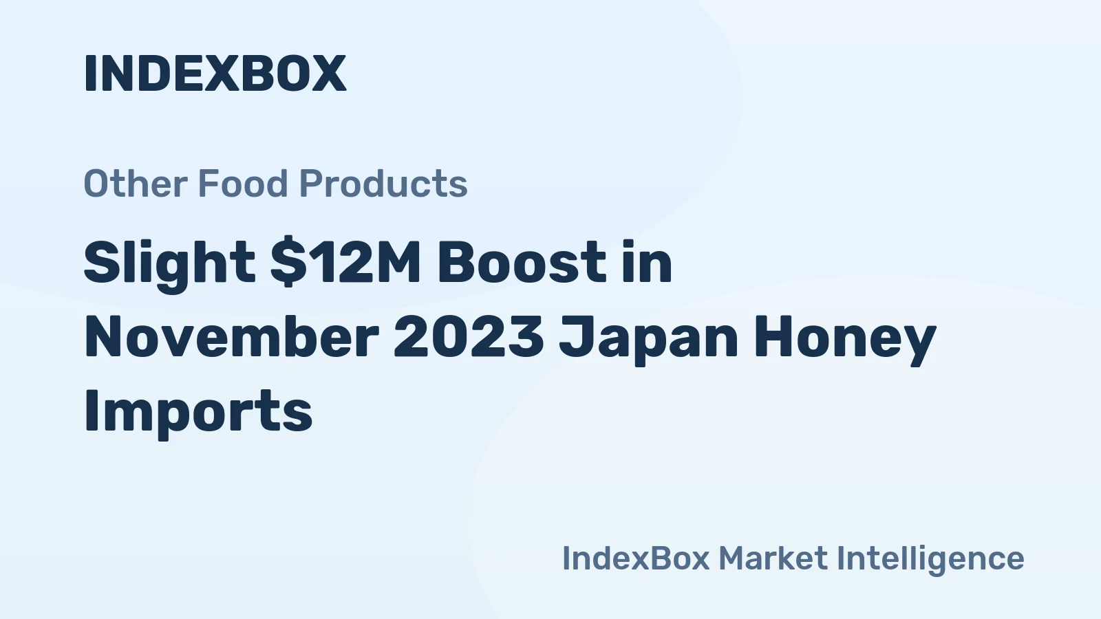 Slight $12M Boost in November 2023 Japan Honey Imports