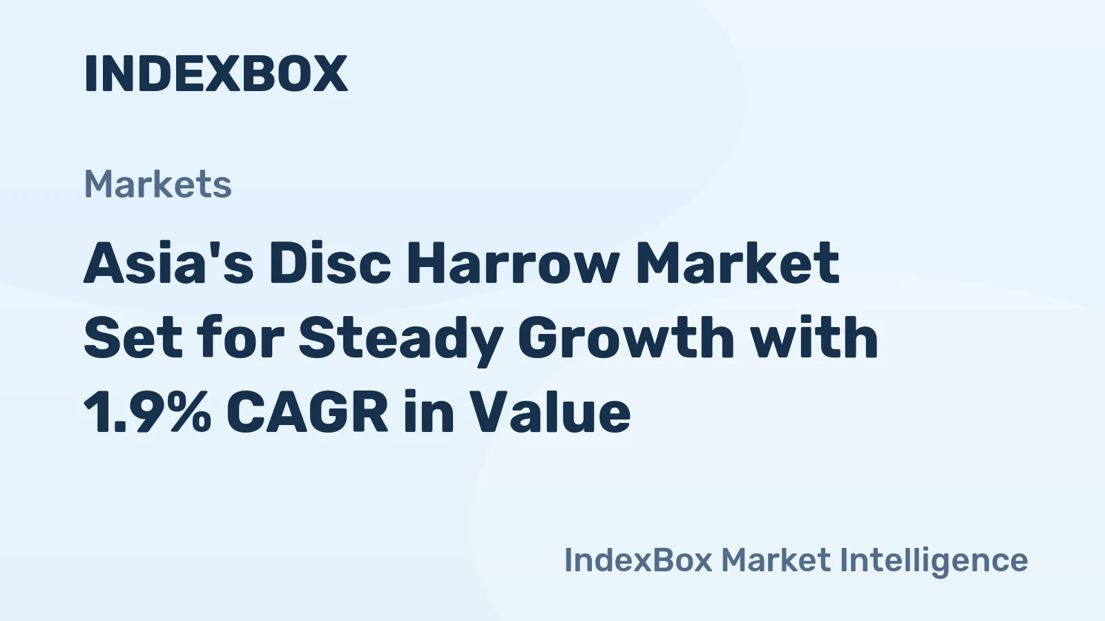 Asia's Disc Harrow Market Set for Steady Growth with 1.9% CAGR in Value