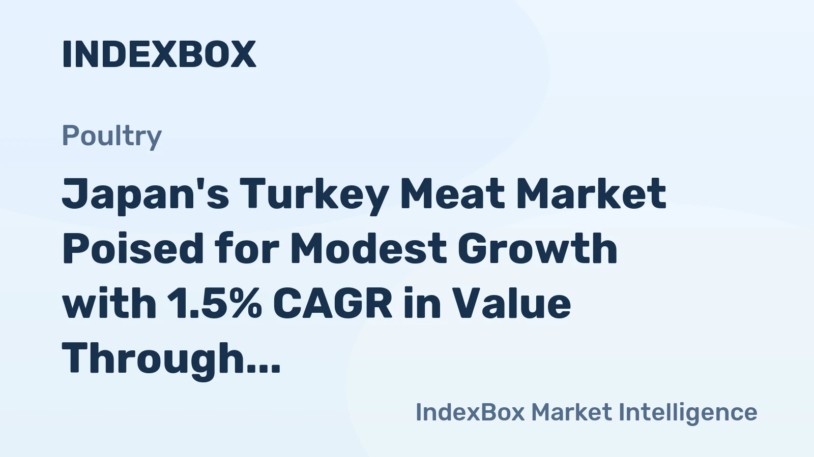 Japan's Turkey Meat Market Poised for Modest Growth with 1.5% CAGR in Value Through 2035