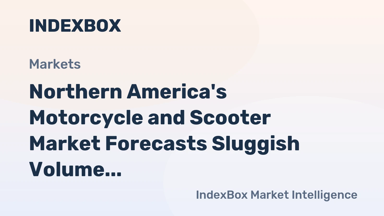 Northern America's Motorcycle and Scooter Market Forecasts Sluggish Volume Growth with a +0.3% CAGR Through 2035