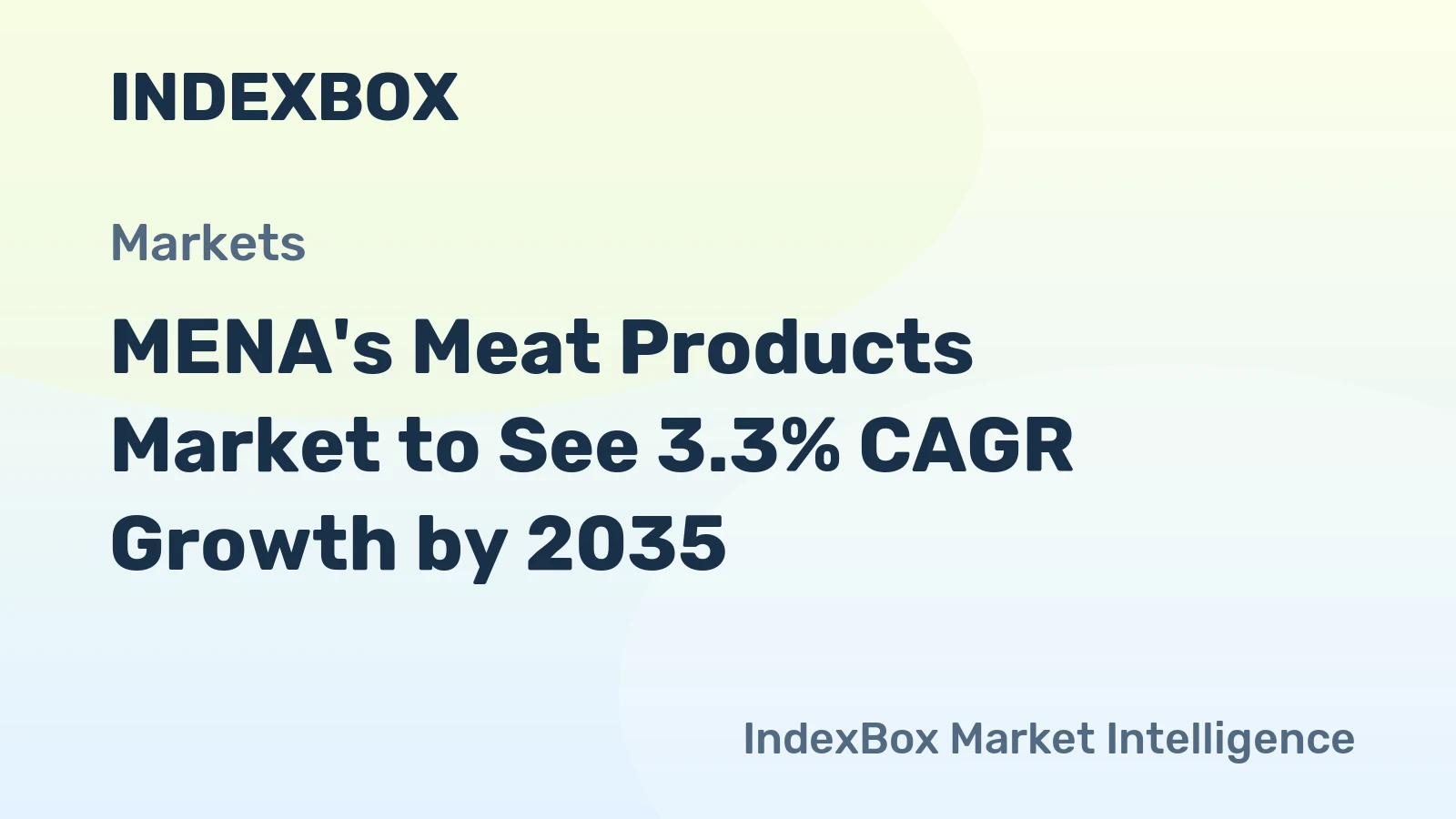 MENA's Meat Products Market to See 3.3% CAGR Growth by 2035
