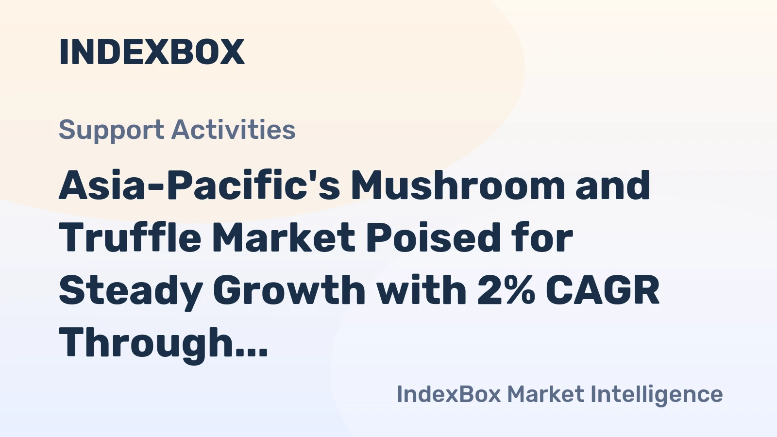 Asia-Pacific's Mushroom and Truffle Market Poised for Steady Growth with 2% CAGR Through 2035