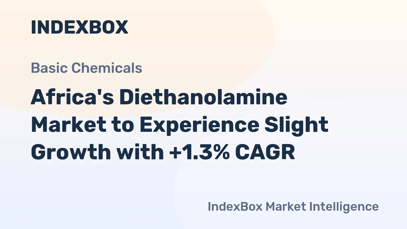 Africa's Diethanolamine Market to Experience Slight Growth with +1.3% CAGR