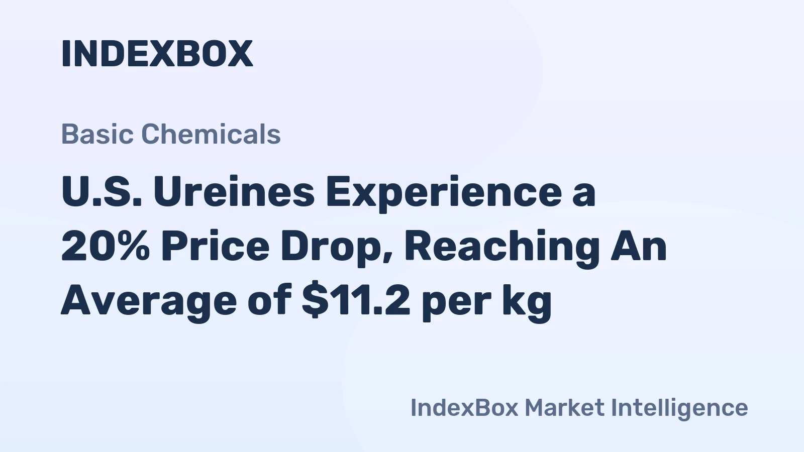 U.S. Ureines Experience a 20% Price Drop, Reaching An Average of $11.2 per kg