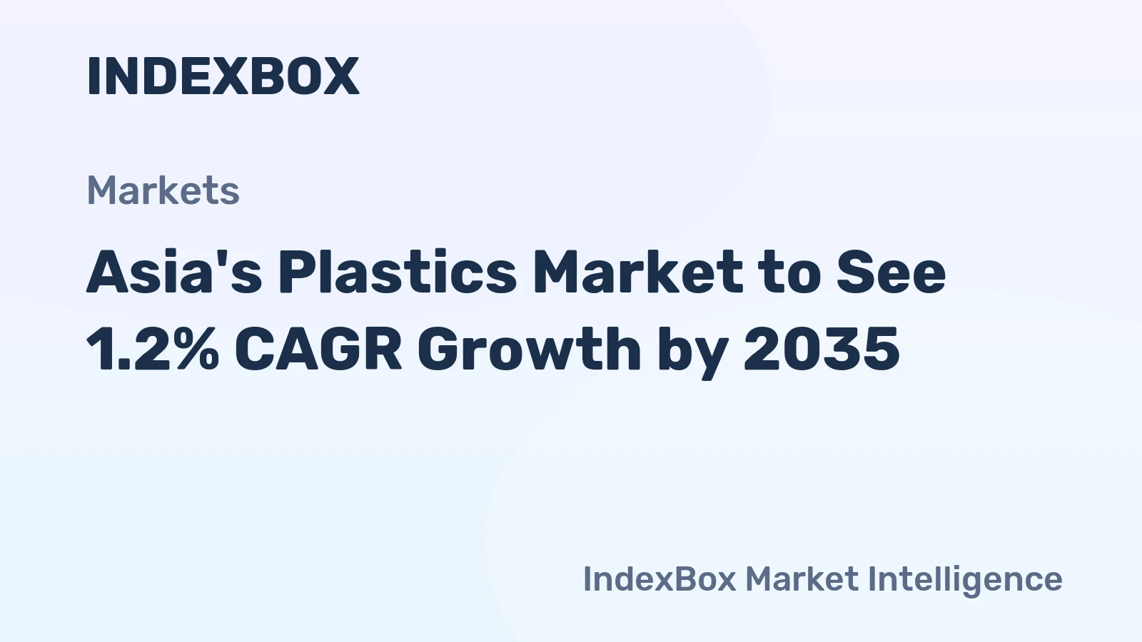 Asia's Plastics Market to See 1.2% CAGR Growth by 2035