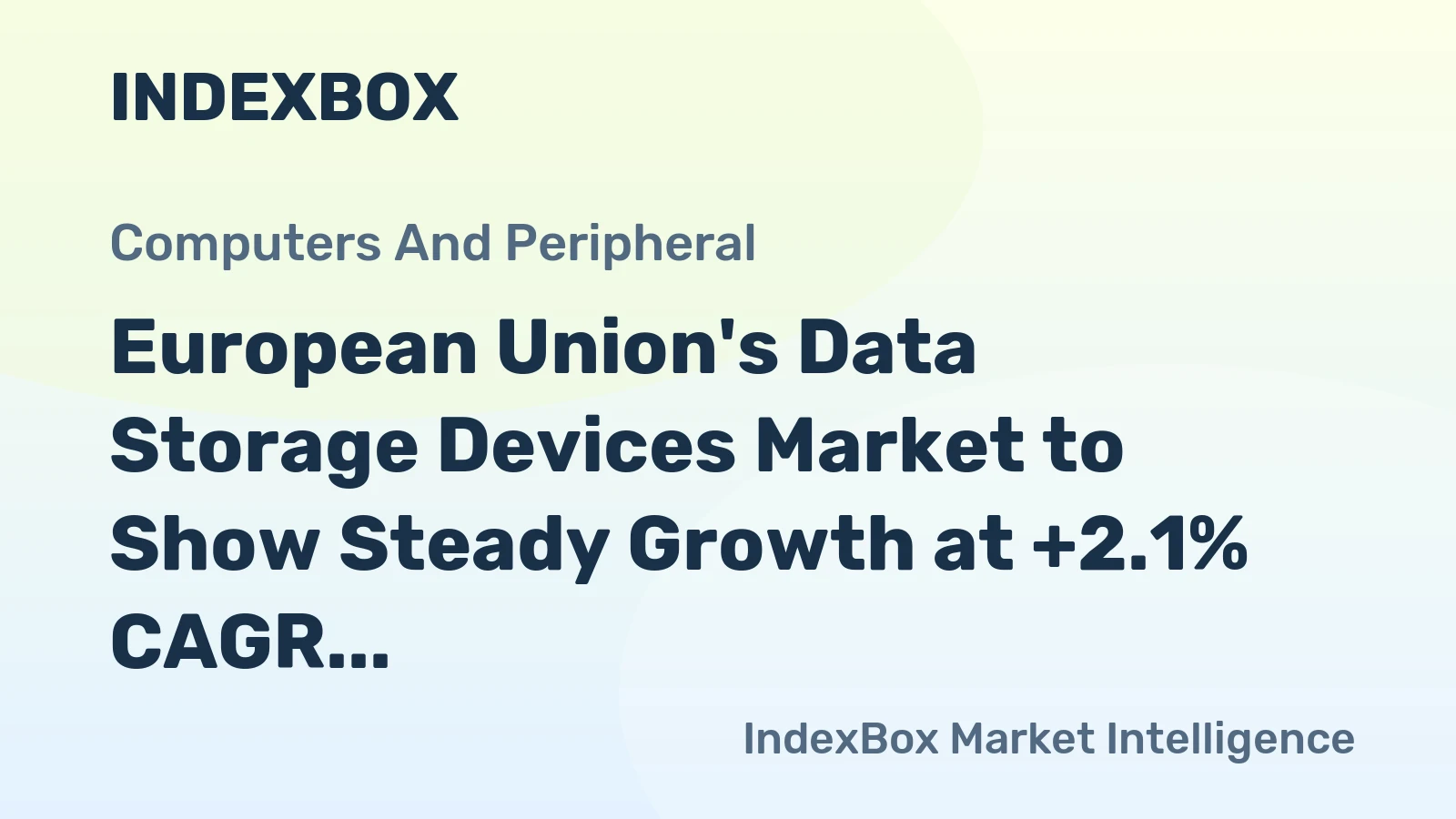 European Union's Data Storage Devices Market to Show Steady Growth at +2.1% CAGR Leading to 99M Units by 2035