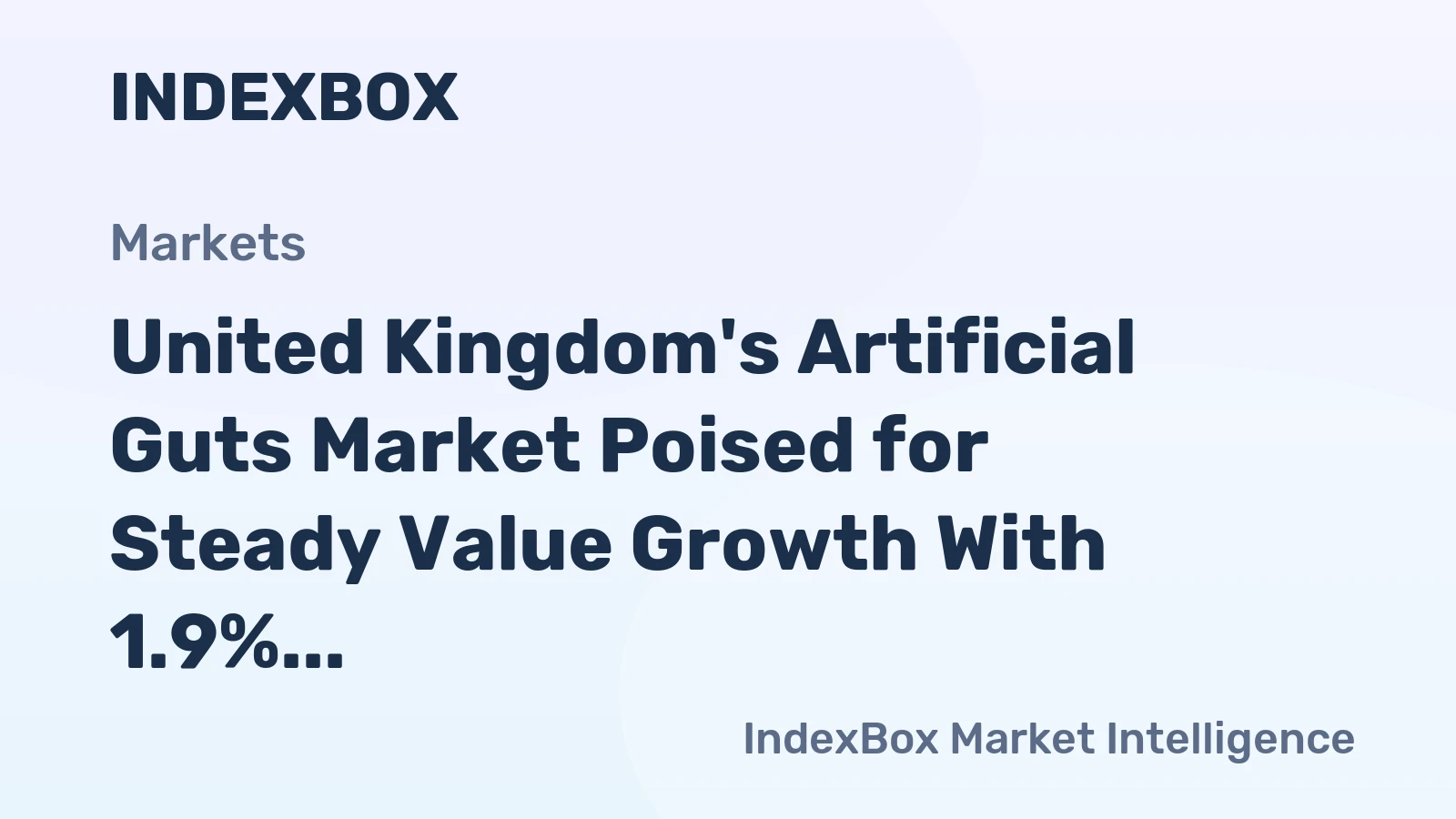 United Kingdom's Artificial Guts Market Poised for Steady Value Growth With 1.9% CAGR Forecast