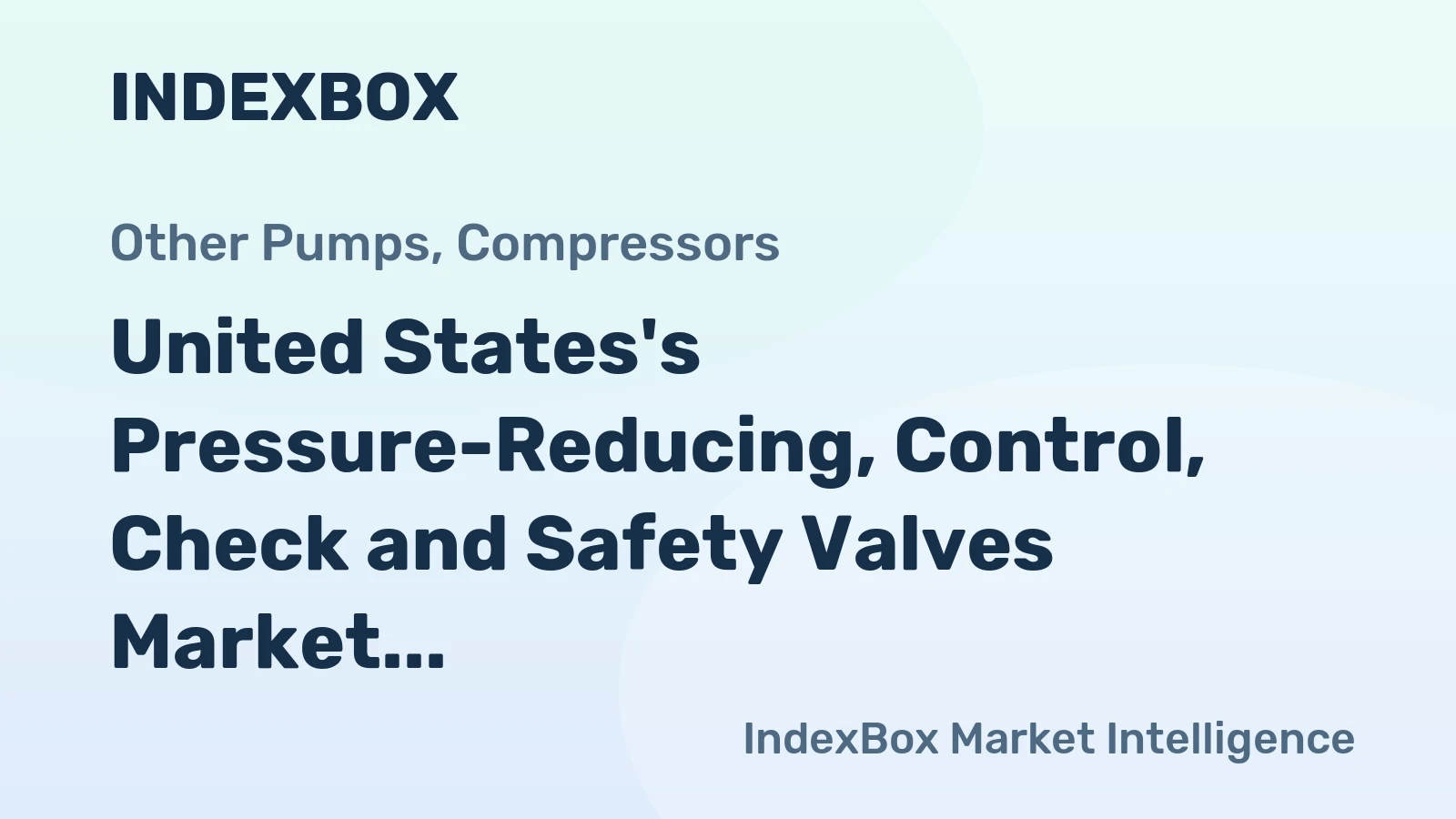 United States's Pressure-Reducing, Control, Check and Safety Valves Market to Reach 60M Units and $1B by 2035