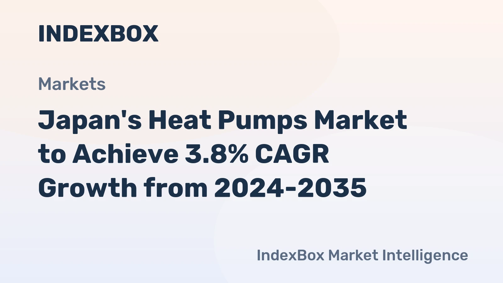 Japan's Heat Pumps Market to Achieve 3.8% CAGR Growth from 2024-2035