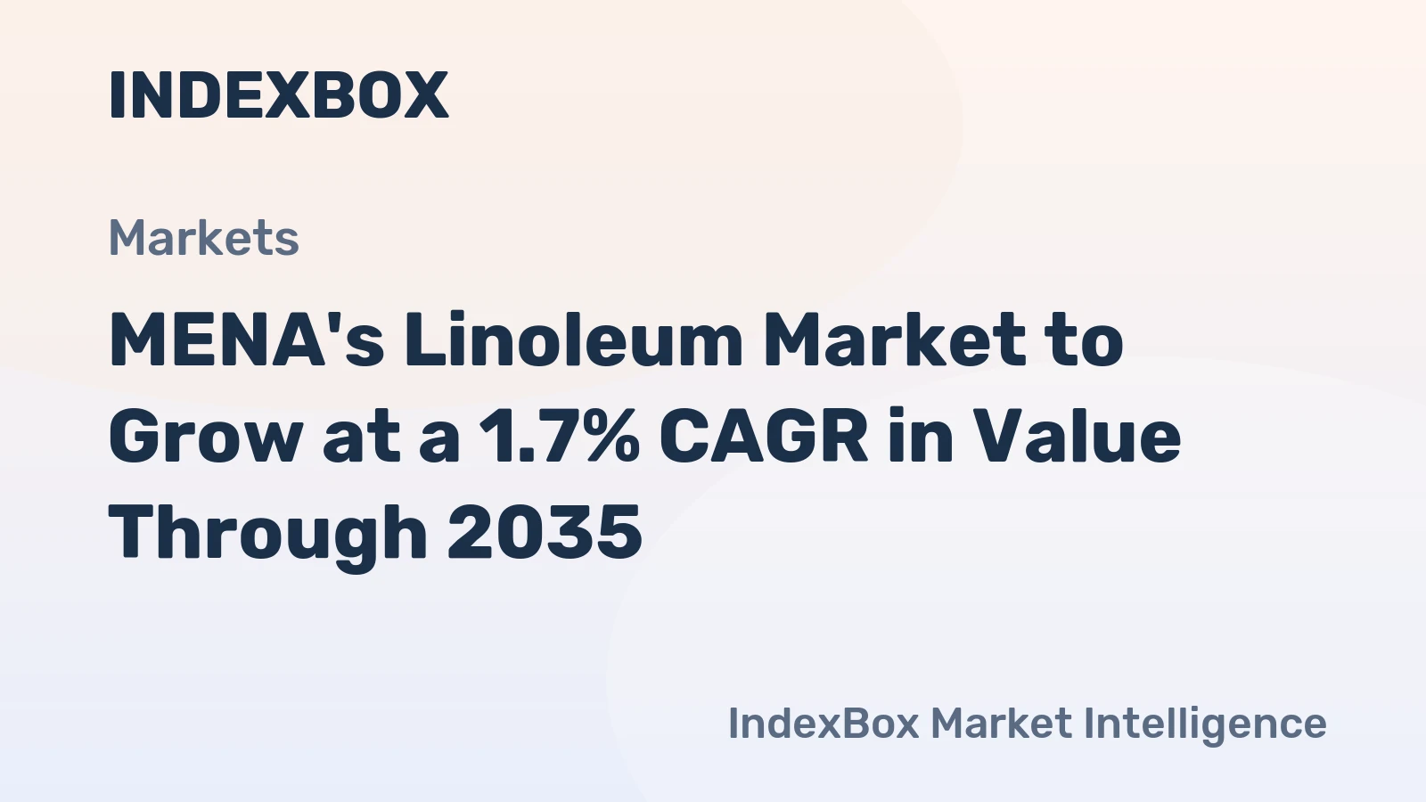 MENA's Linoleum Market to Grow at a 1.7% CAGR in Value Through 2035