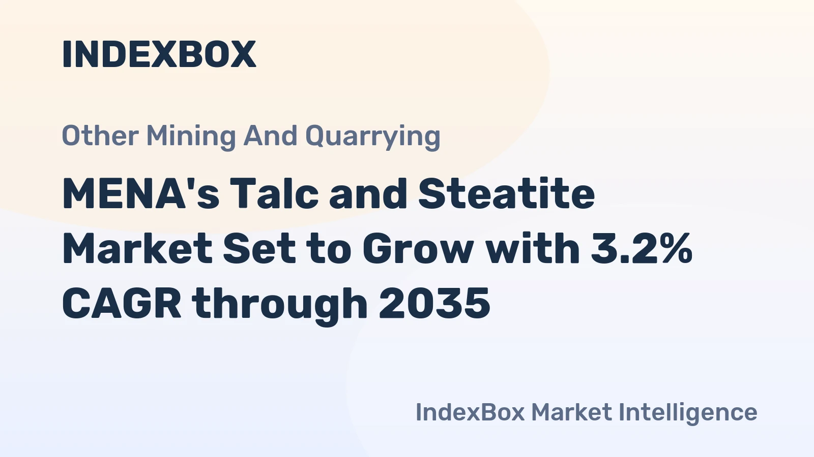 MENA's Talc and Steatite Market Set to Grow with 3.2% CAGR through 2035