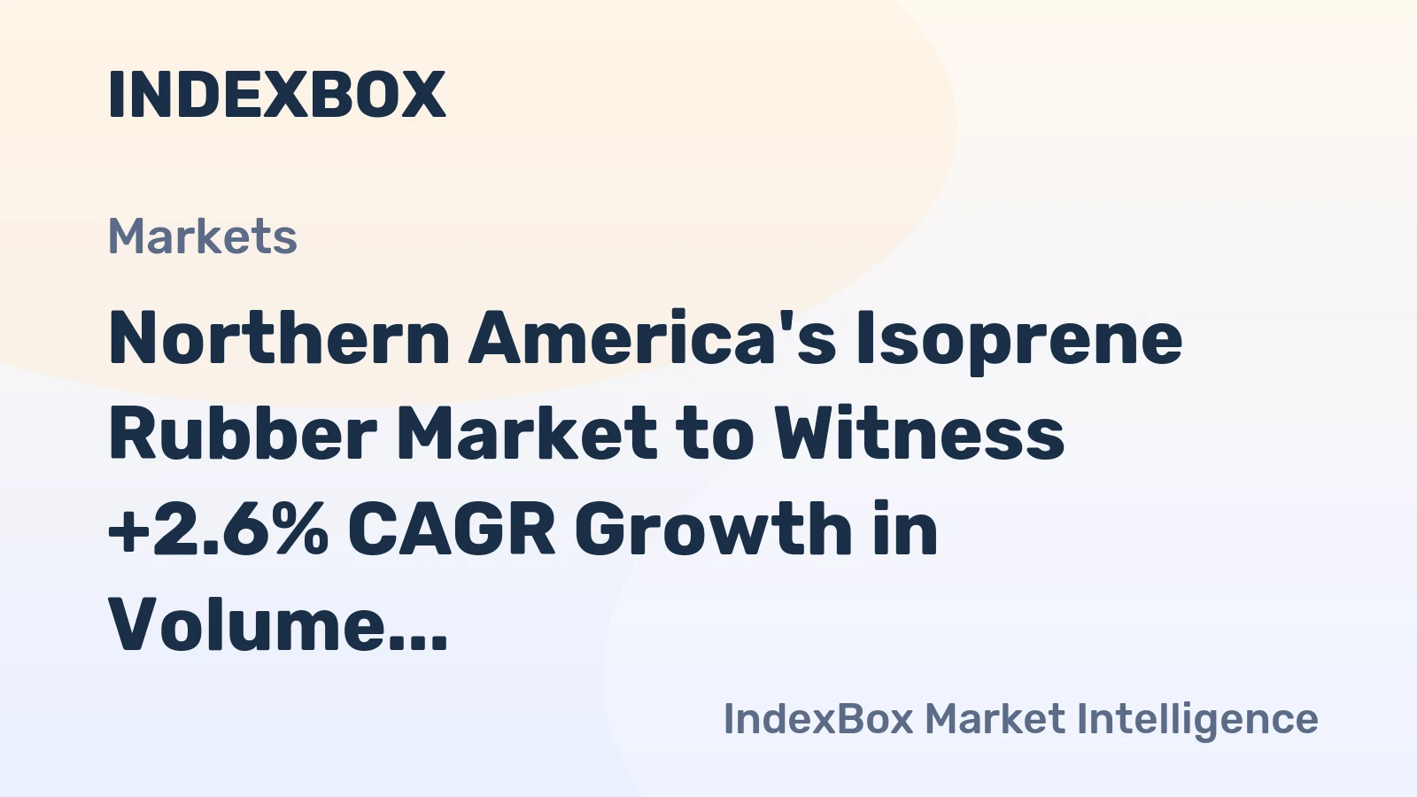 Northern America's Isoprene Rubber Market to Witness +2.6% CAGR Growth in Volume from 2024 to 2035