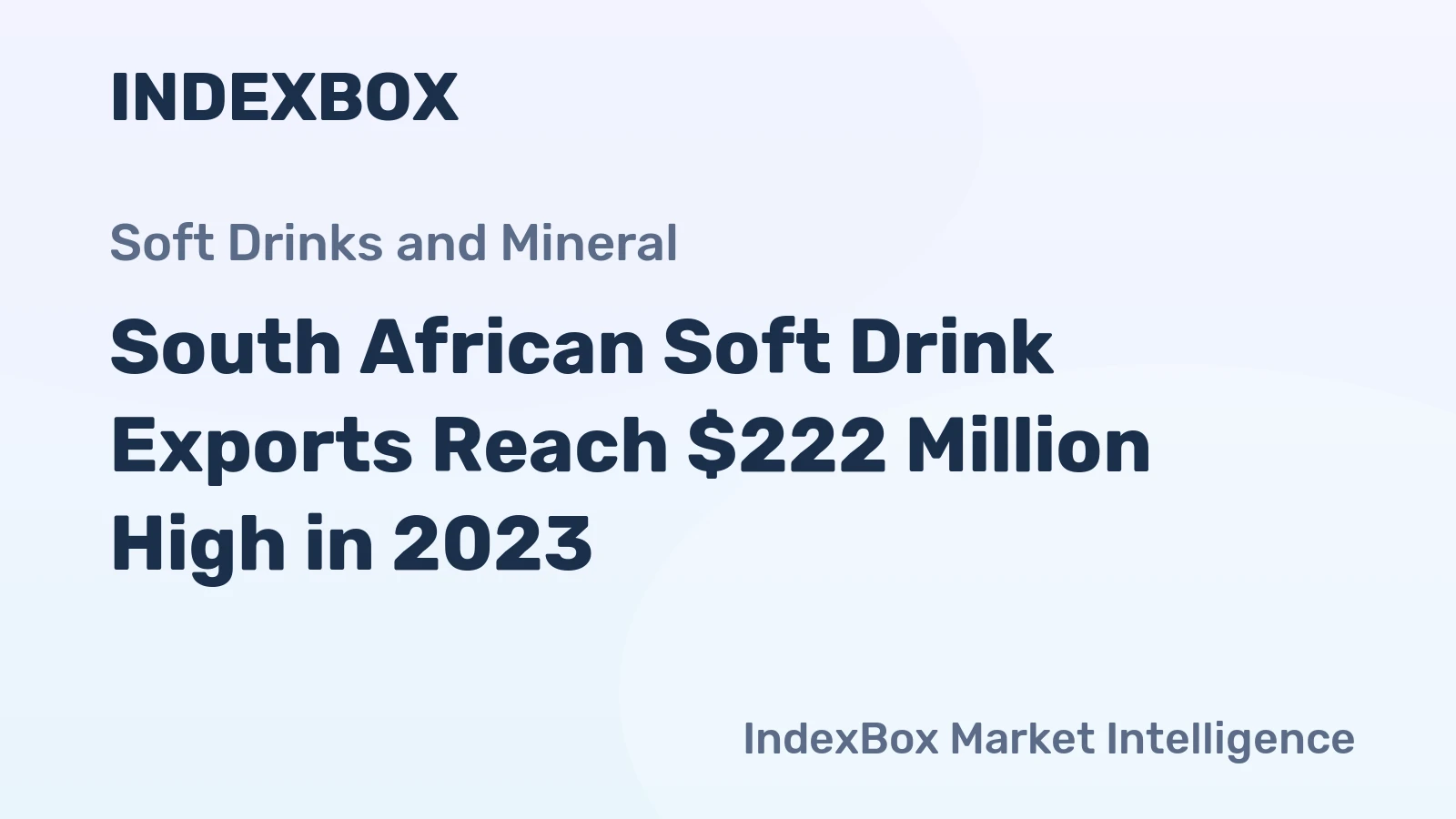 South African Soft Drink Exports Reach $222 Million High in 2023