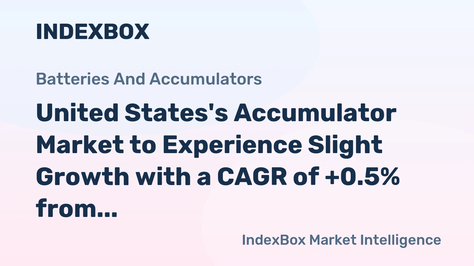 United States's Accumulator Market to Experience Slight Growth with a CAGR of +0.5% from 2024 to 2035
