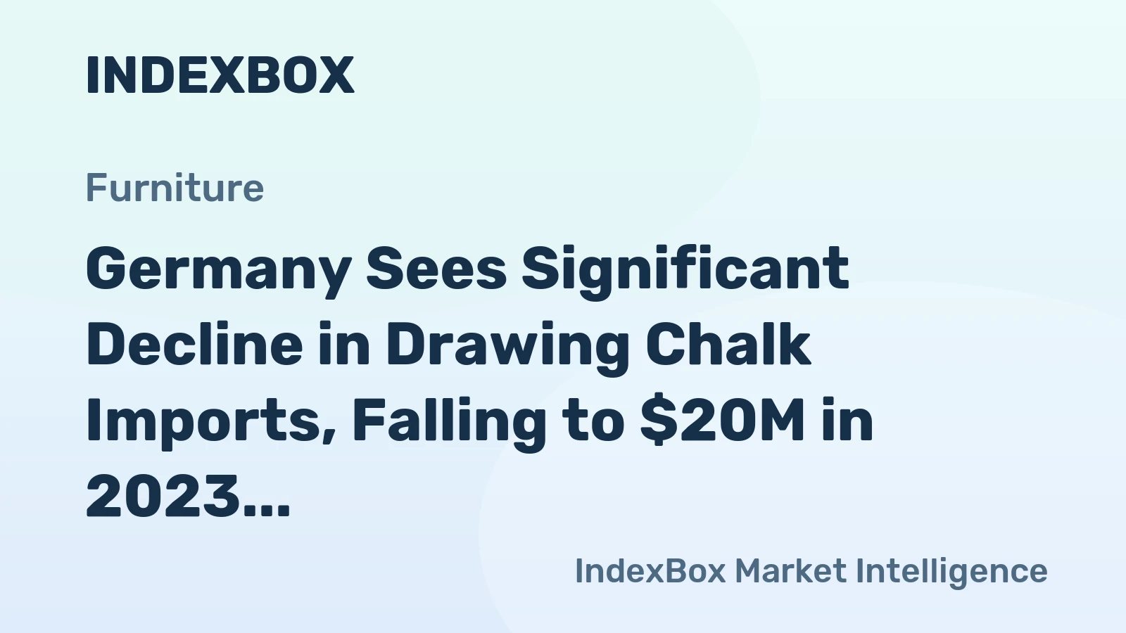 Germany Sees Significant Decline in Drawing Chalk Imports, Falling to $20M in 2023