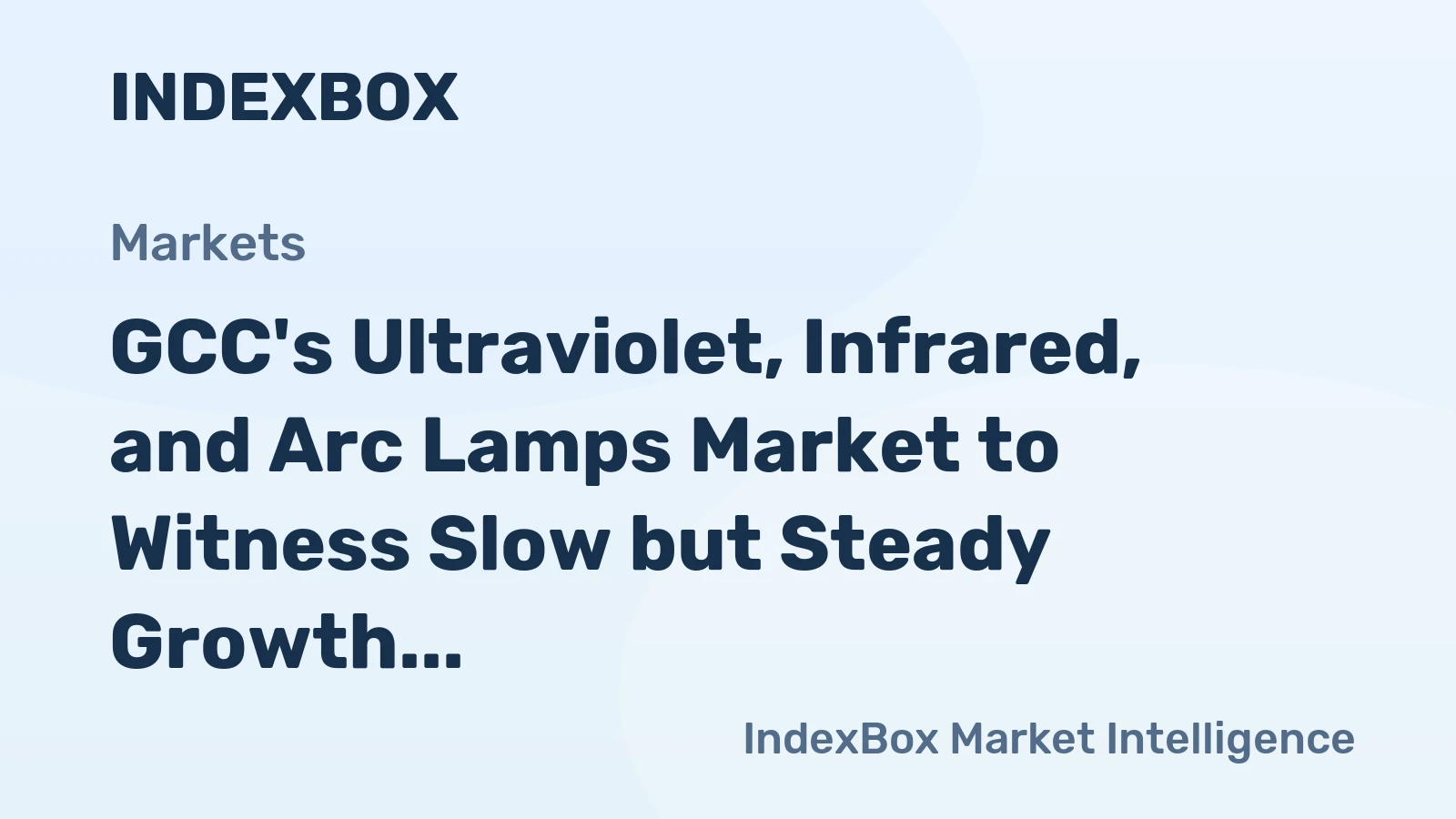 GCC's Ultraviolet, Infrared, and Arc Lamps Market to Witness Slow but Steady Growth with 0.7% CAGR through 2035