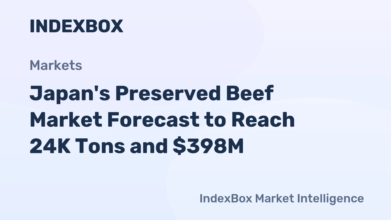 Japan's Preserved Beef Market Forecast to Reach 24K Tons and $398M