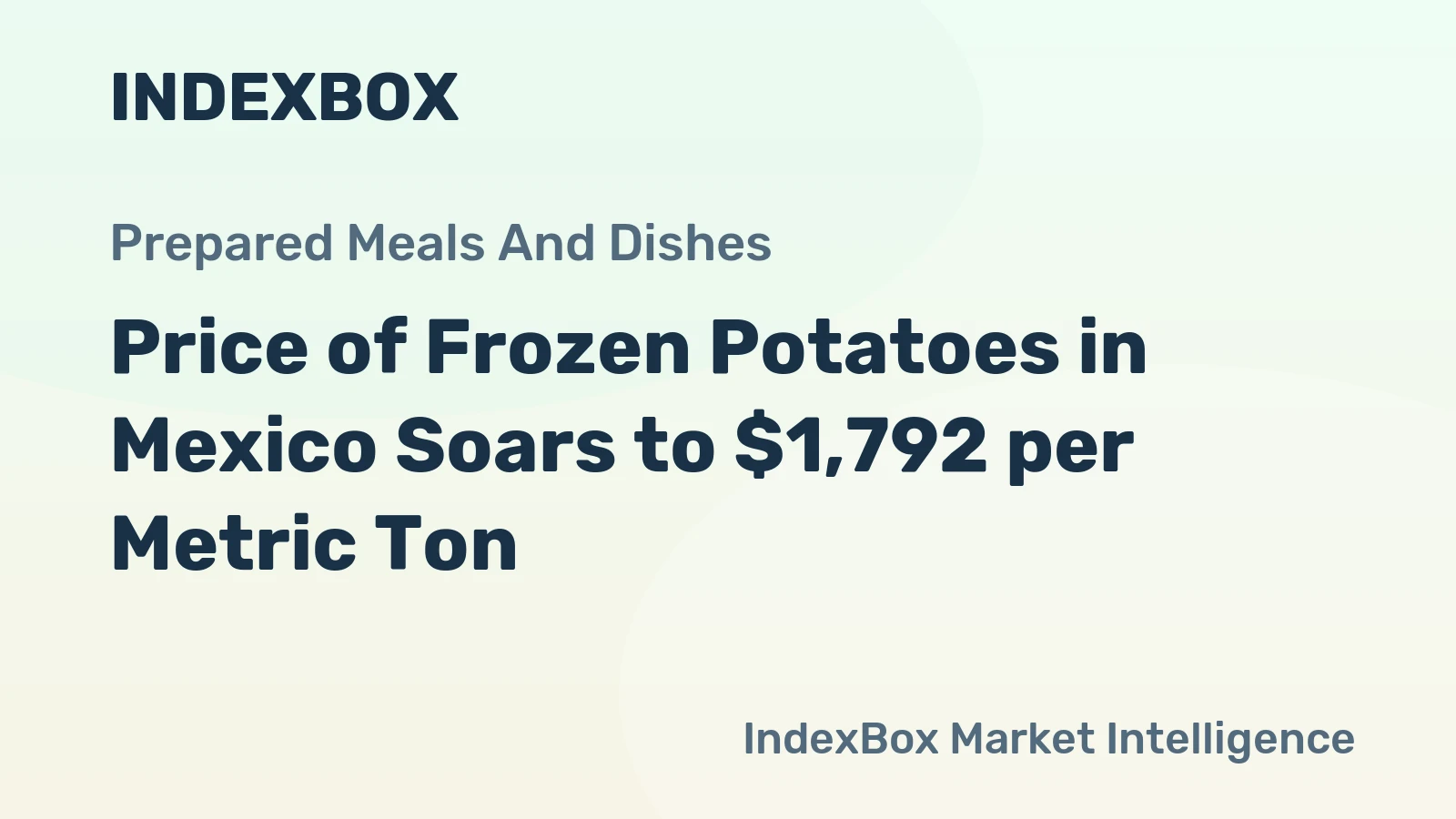 Price of Frozen Potatoes in Mexico Soars to $1,792 per Metric Ton