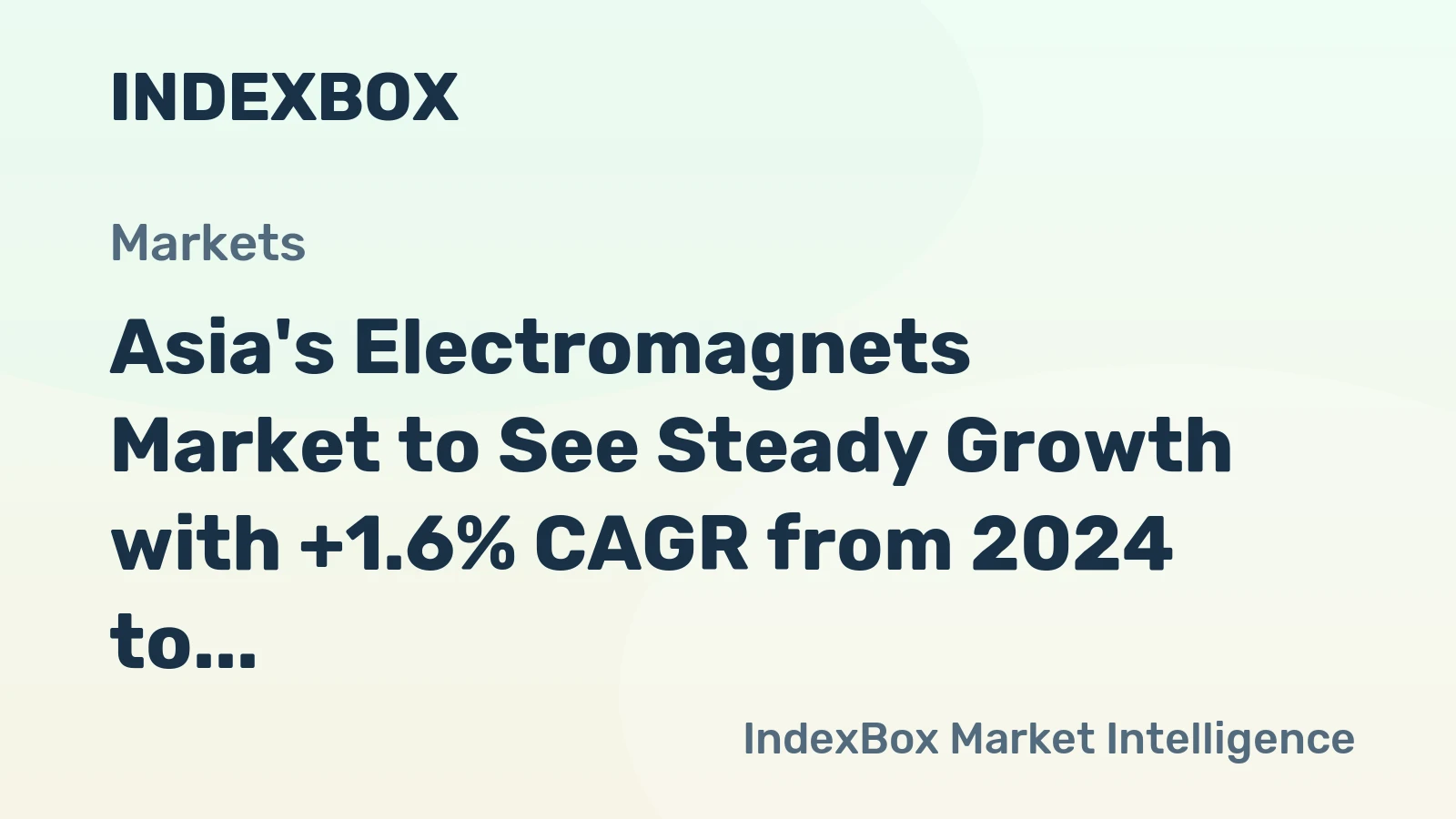 Asia's Electromagnets Market to See Steady Growth with +1.6% CAGR from 2024 to 2035