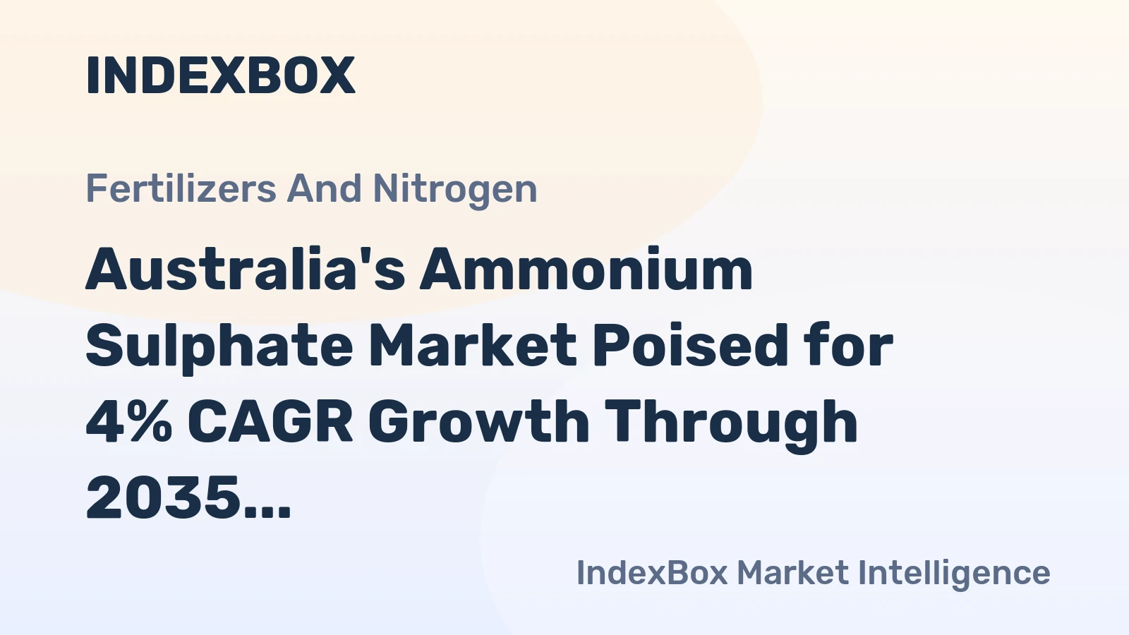 Australia's Ammonium Sulphate Market Poised for 4% CAGR Growth Through 2035