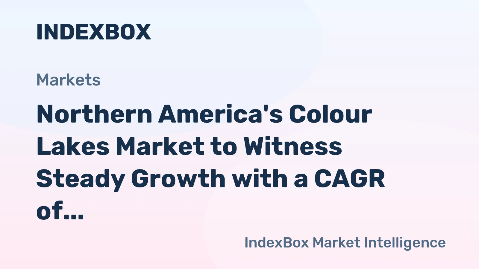 Northern America's Colour Lakes Market to Witness Steady Growth with a CAGR of +1.6% in Volume and +3.6% in Value from 2024 to 2035