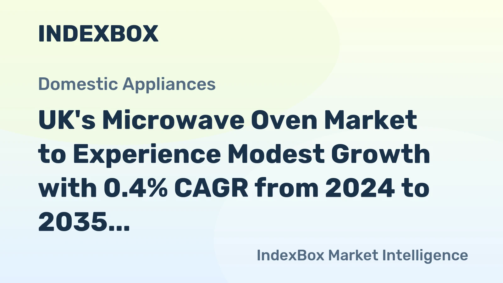 UK's Microwave Oven Market to Experience Modest Growth with 0.4% CAGR from 2024 to 2035