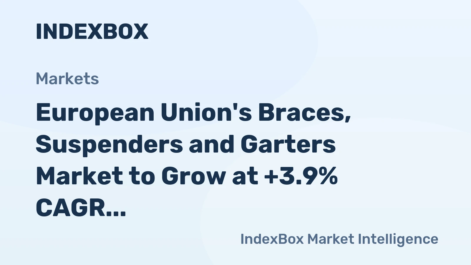 European Union's Braces, Suspenders and Garters Market to Grow at +3.9% CAGR, Reaching 66M Units by 2035