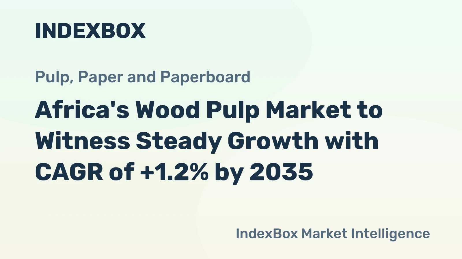 Africa's Wood Pulp Market to Witness Steady Growth with CAGR of +1.2% by 2035