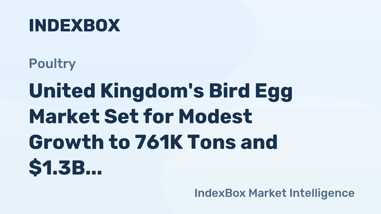 United Kingdom's Bird Egg Market Set for Modest Growth to 761K Tons and $1.3B by 2035
