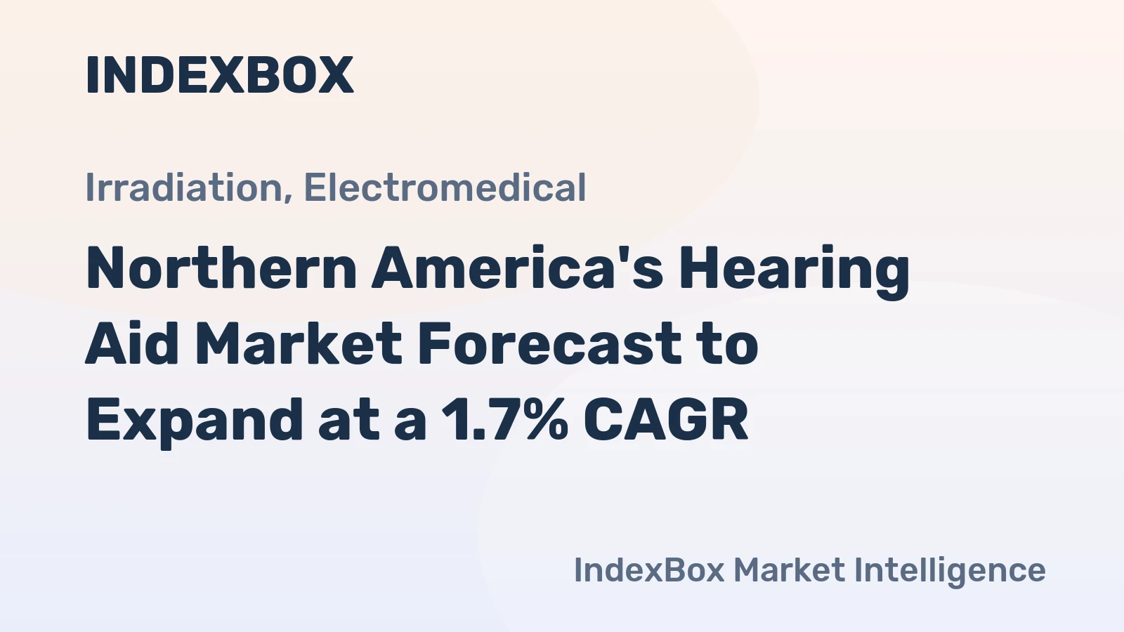 Northern America's Hearing Aid Market Forecast to Expand at a 1.7% CAGR
