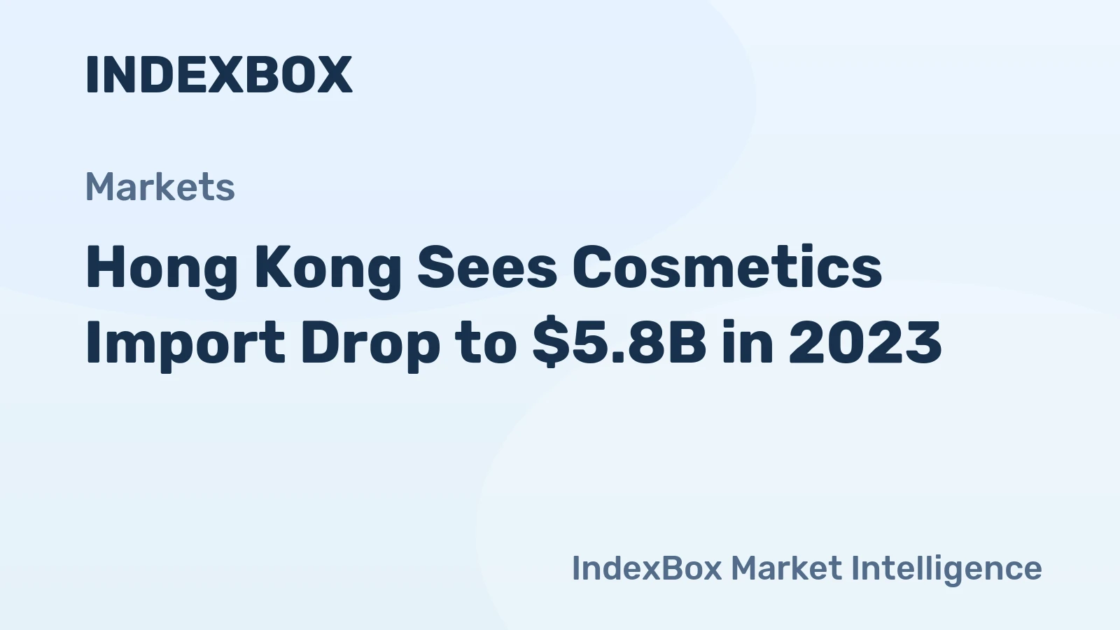 Hong Kong Sees Cosmetics Import Drop to $5.8B in 2023