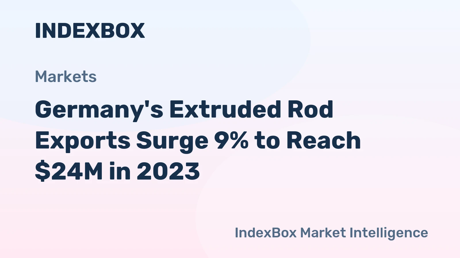 Germany's Extruded Rod Exports Surge 9% to Reach $24M in 2023