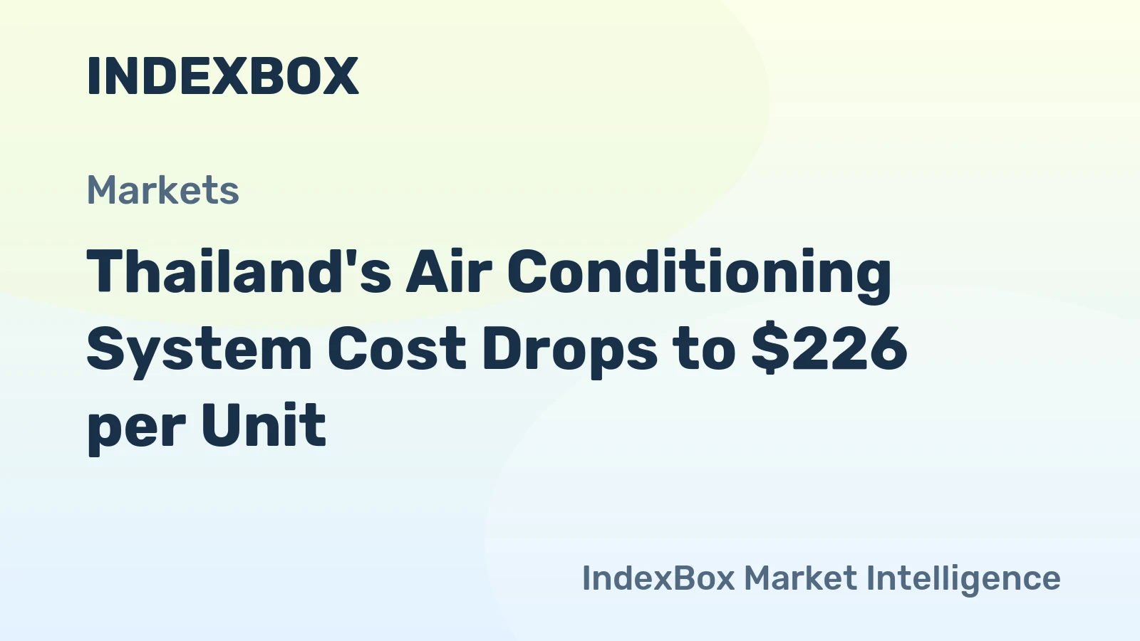 Thailand's Air Conditioning System Cost Drops to $226 per Unit