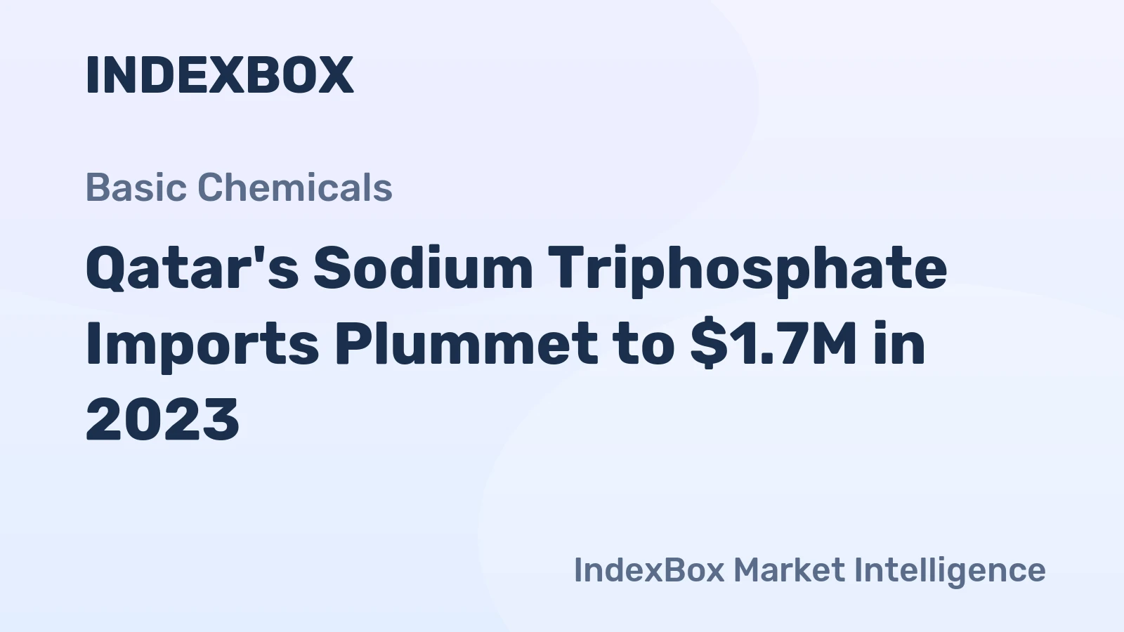 Qatar's Sodium Triphosphate Imports Plummet to $1.7M in 2023