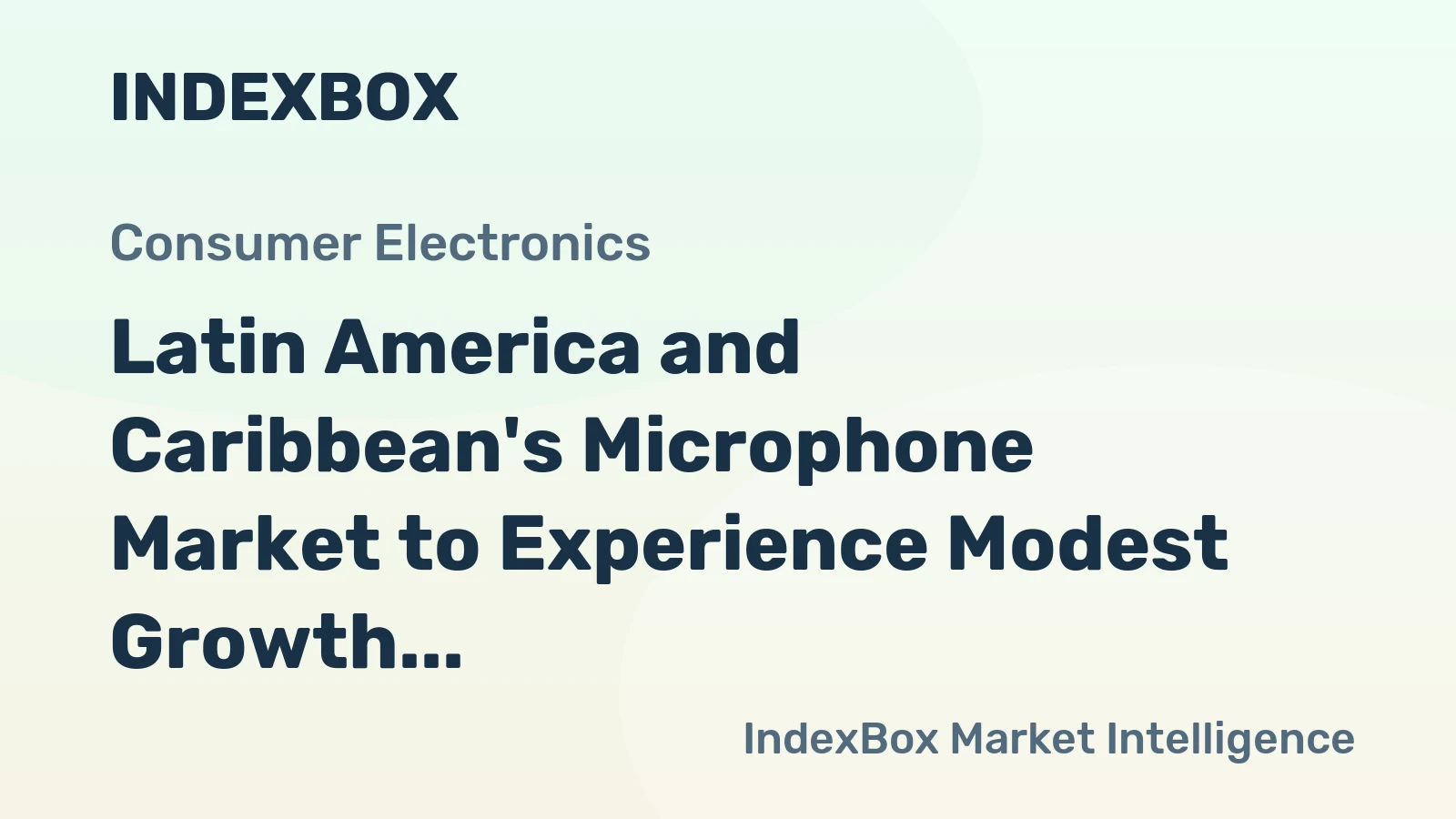 Latin America and Caribbean's Microphone Market to Experience Modest Growth with Anticipated CAGR of +0.9% by 2035