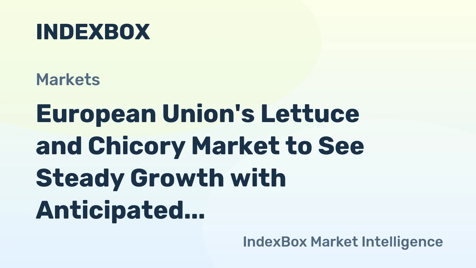 European Union's Lettuce and Chicory Market to See Steady Growth with Anticipated CAGR of +1.4% from 2024-2035