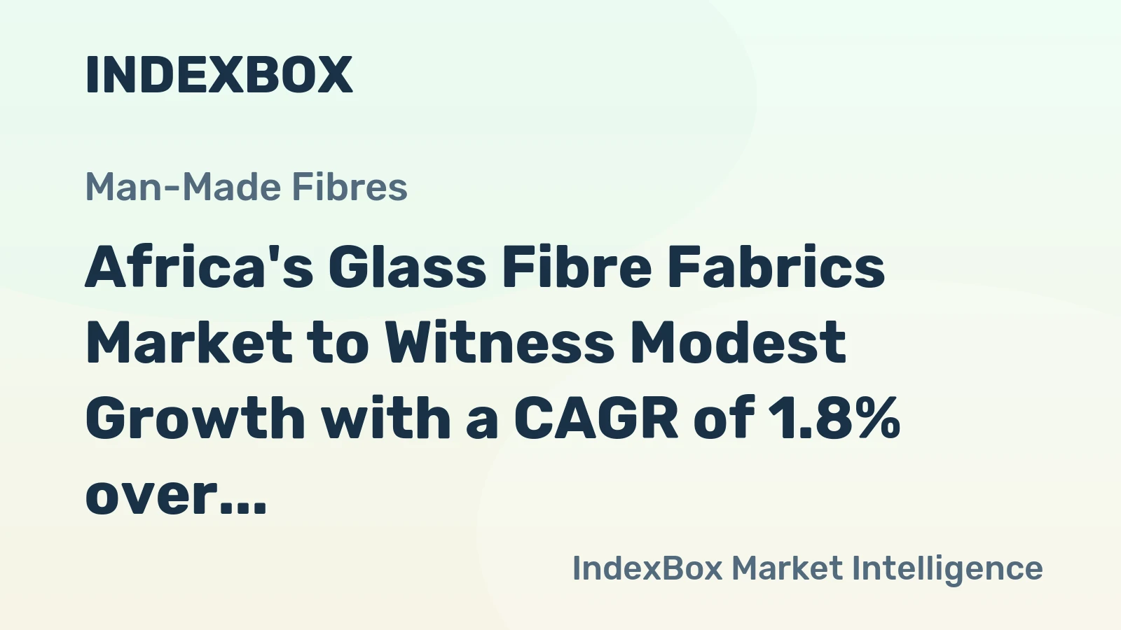 Africa's Glass Fibre Fabrics Market to Witness Modest Growth with a CAGR of 1.8% over the Next Decade