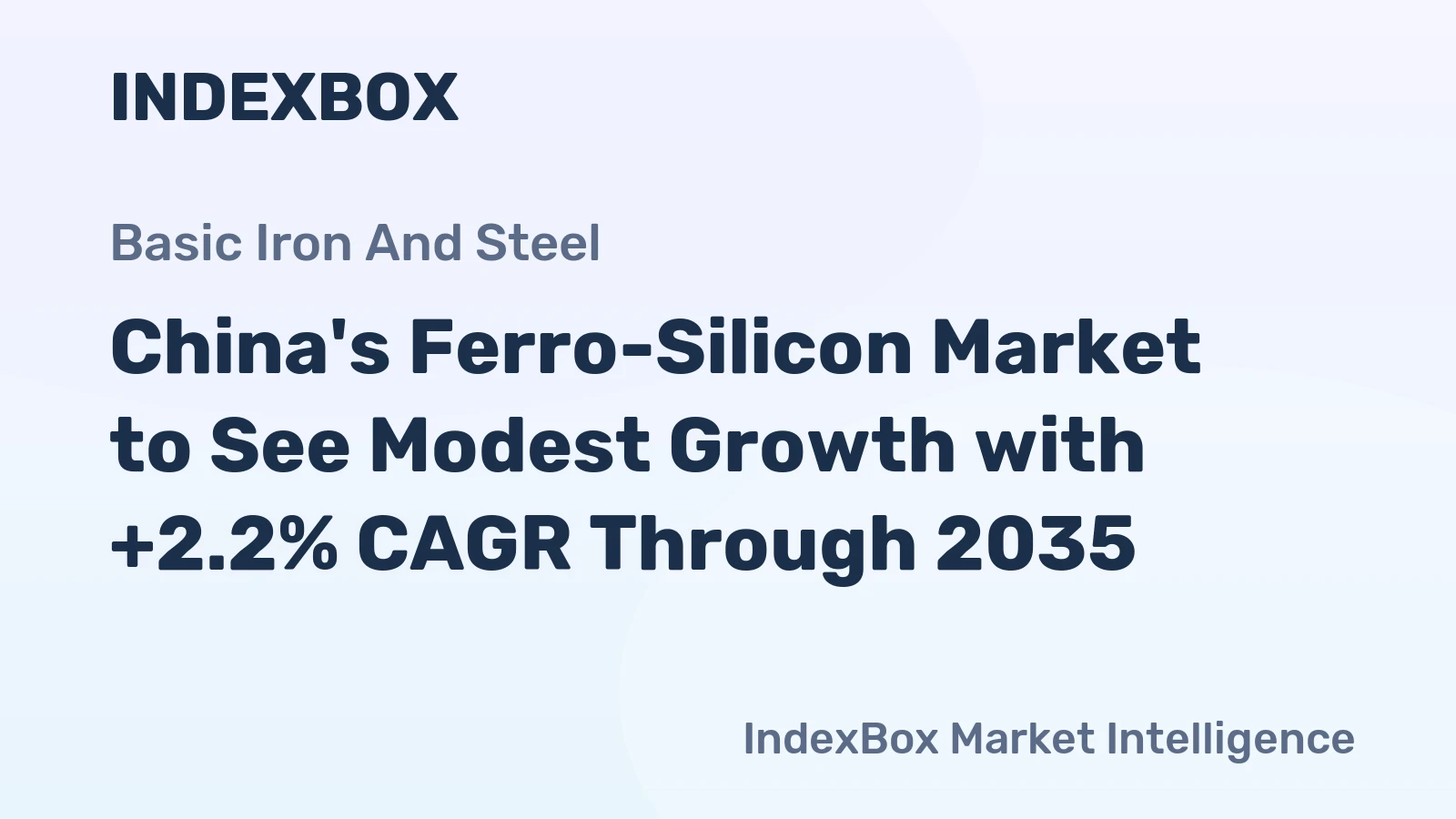 China's Ferro-Silicon Market to See Modest Growth with +2.2% CAGR Through 2035