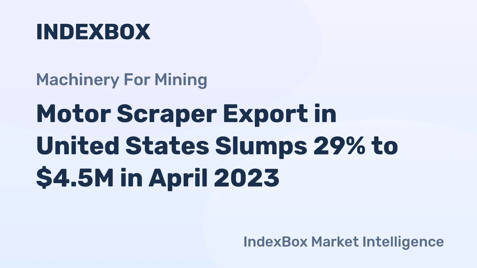 Motor Scraper Export in United States Slumps 29% to $4.5M in April 2023