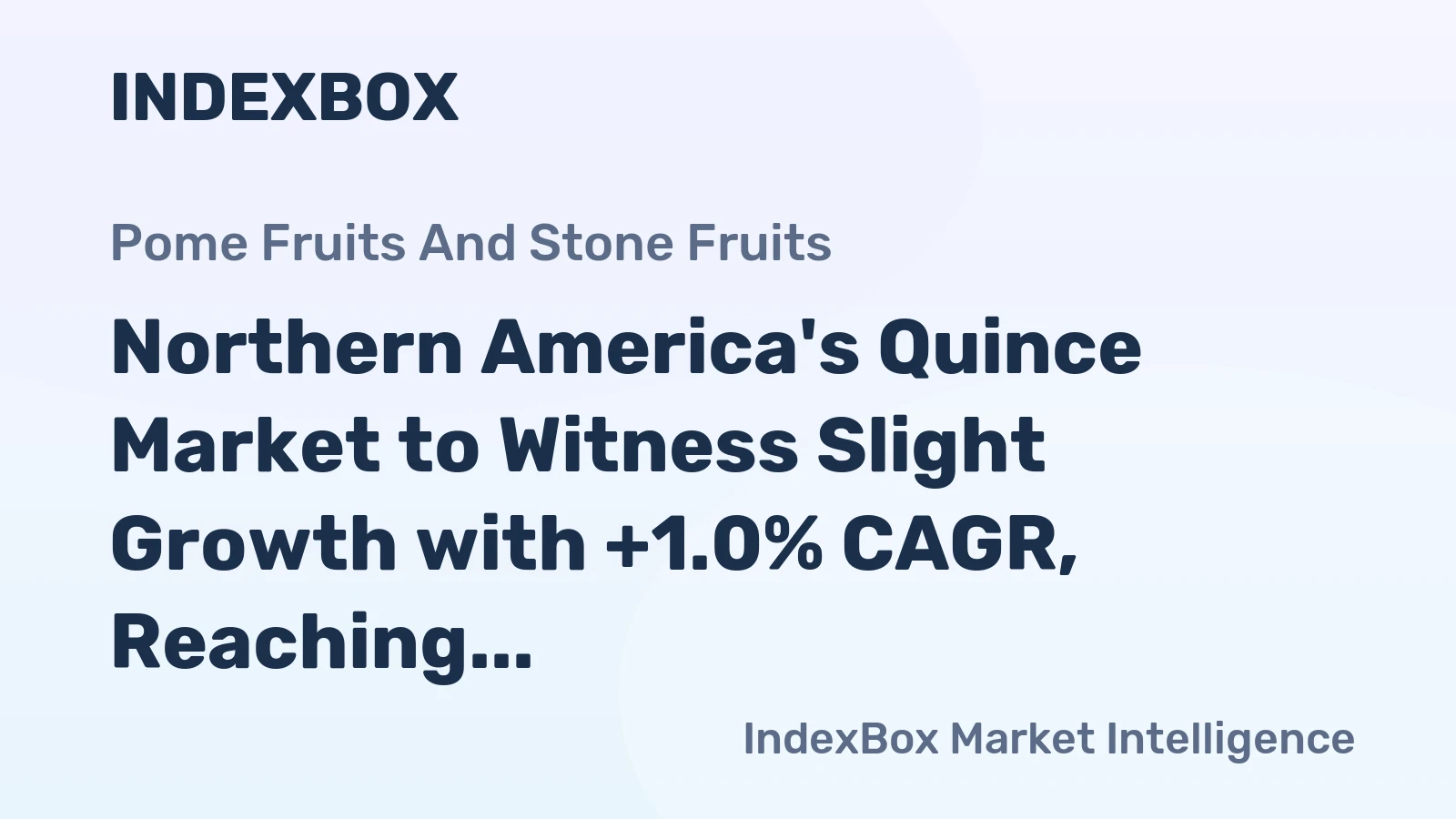 Northern America's Quince Market to Witness Slight Growth with +1.0% CAGR, Reaching $2.9M by 2035