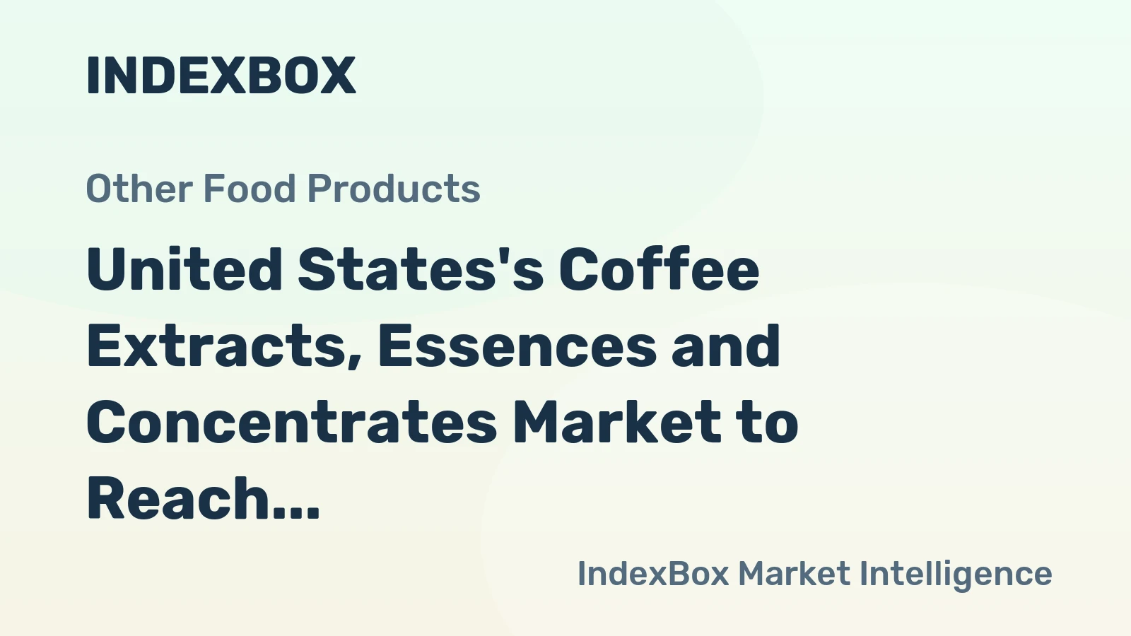 United States's Coffee Extracts, Essences and Concentrates Market to Reach 408K Tons by 2035 with Market Value Reaching $1.9B