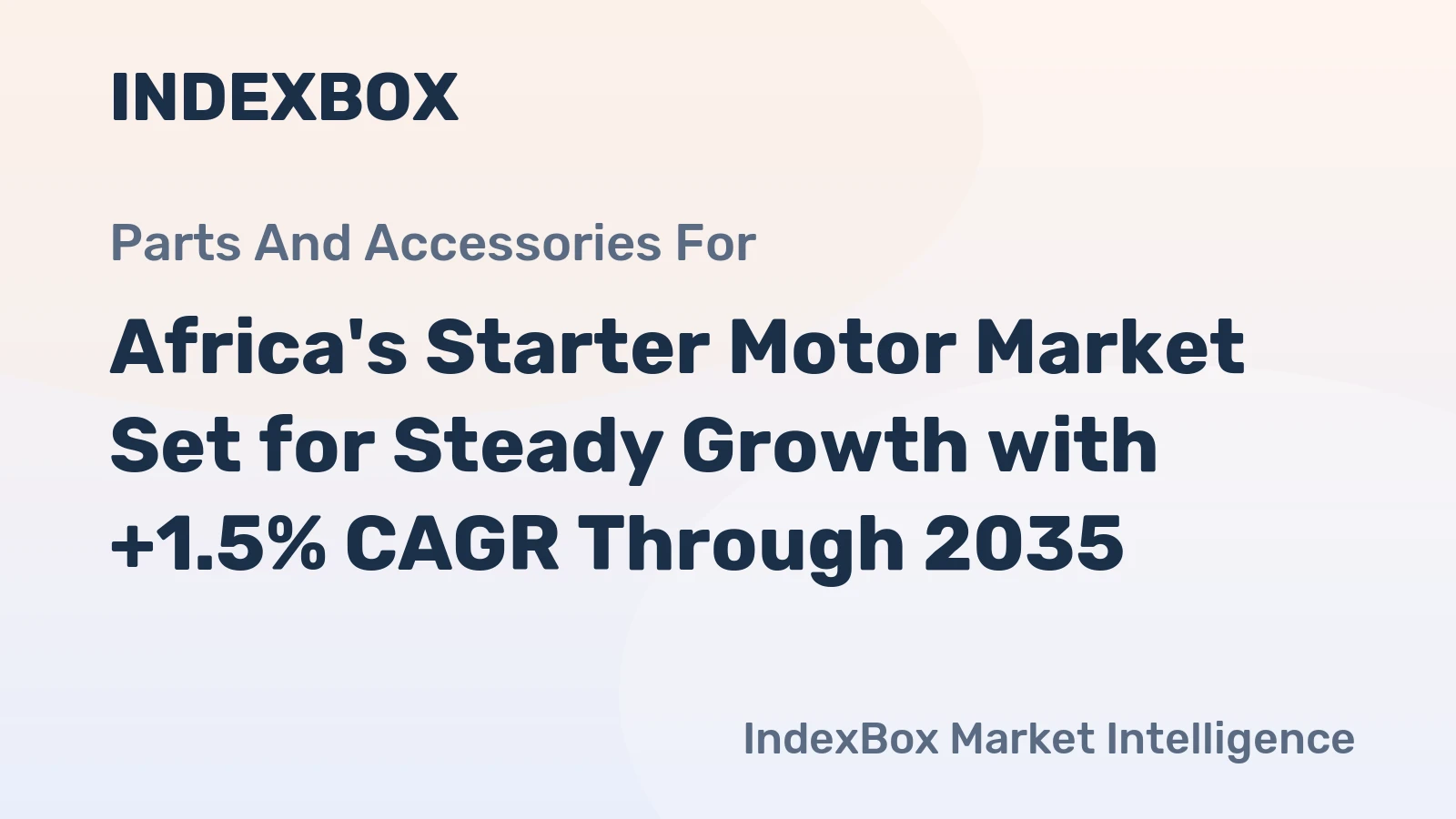 Africa's Starter Motor Market Set for Steady Growth with +1.5% CAGR Through 2035