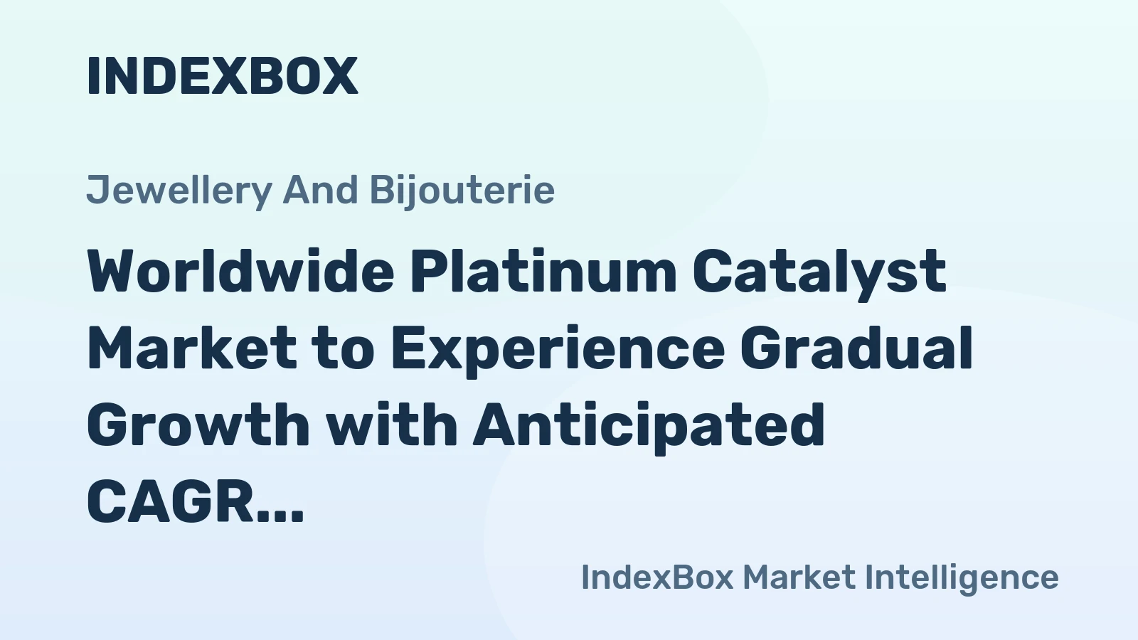 Worldwide Platinum Catalyst Market to Experience Gradual Growth with Anticipated CAGR of +0.5% from 2024-2035
