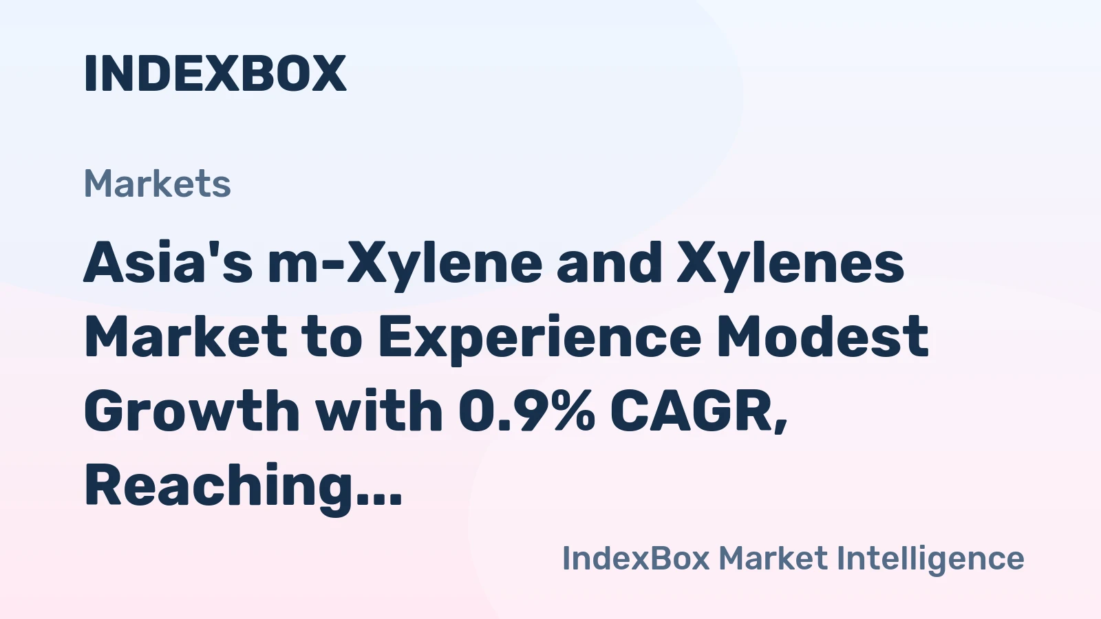 Asia's m-Xylene and Xylenes Market to Experience Modest Growth with 0.9% CAGR, Reaching 1.3M Tons by 2035