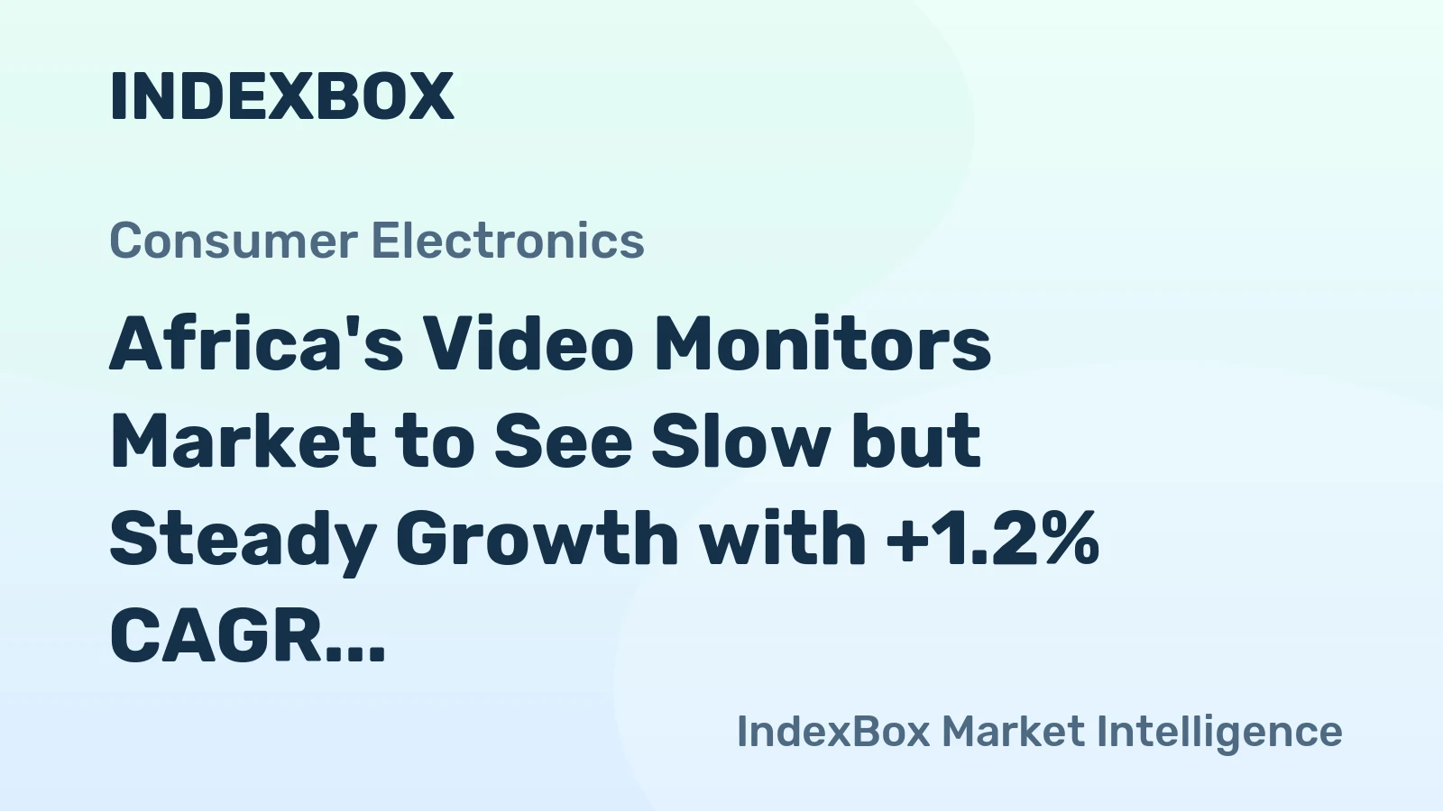 Africa's Video Monitors Market to See Slow but Steady Growth with +1.2% CAGR